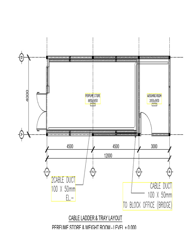 Cable Ladder & Tray Layout Rev.0 | PDF
