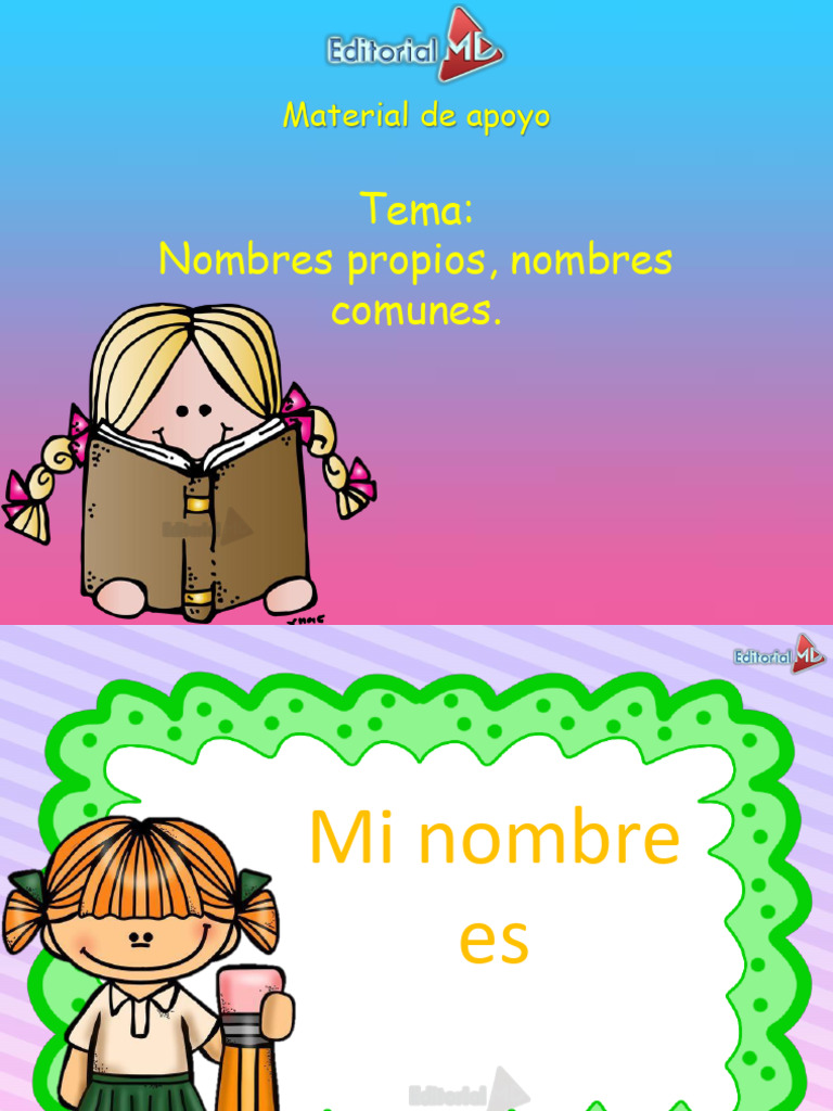 Ejemplos de Nombres Propios y Comunes | PDF
