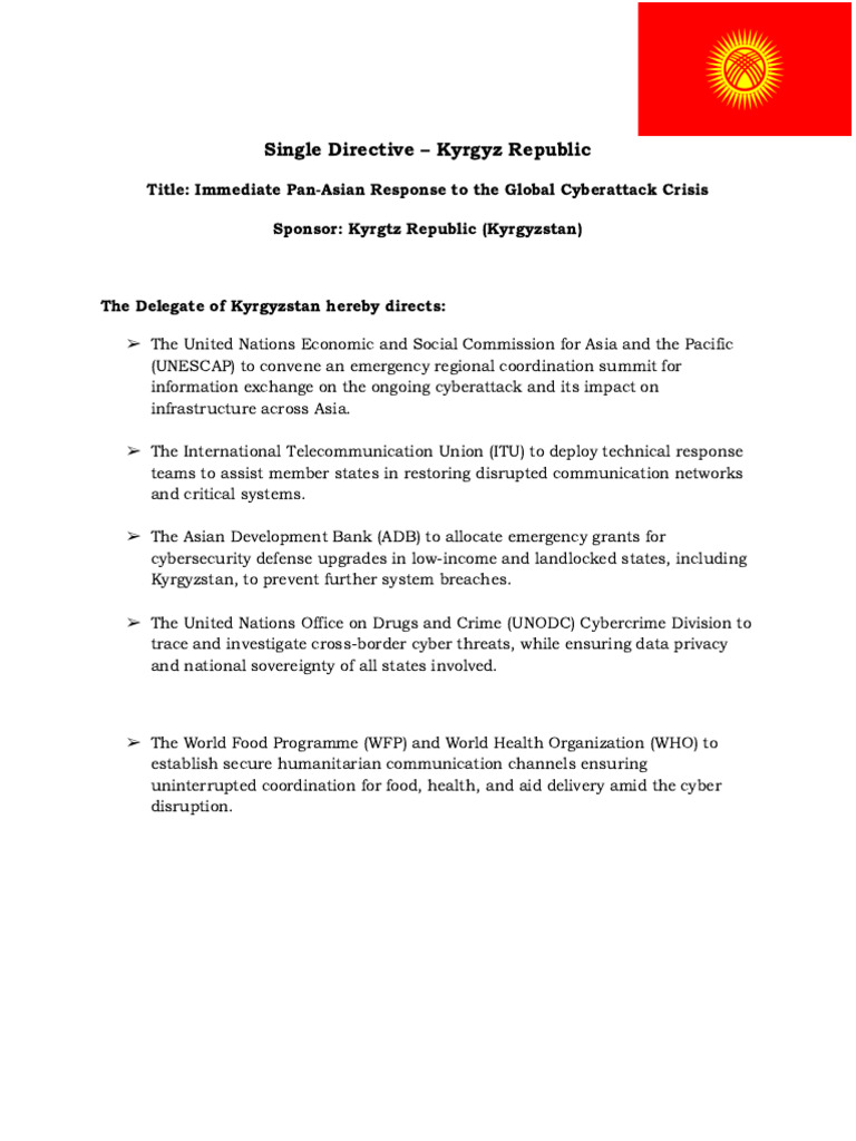 Single Directive (Crisis 2) | PDF