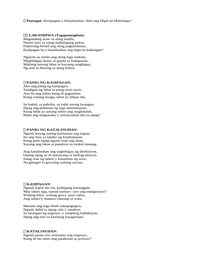 Balagtasan | PDF