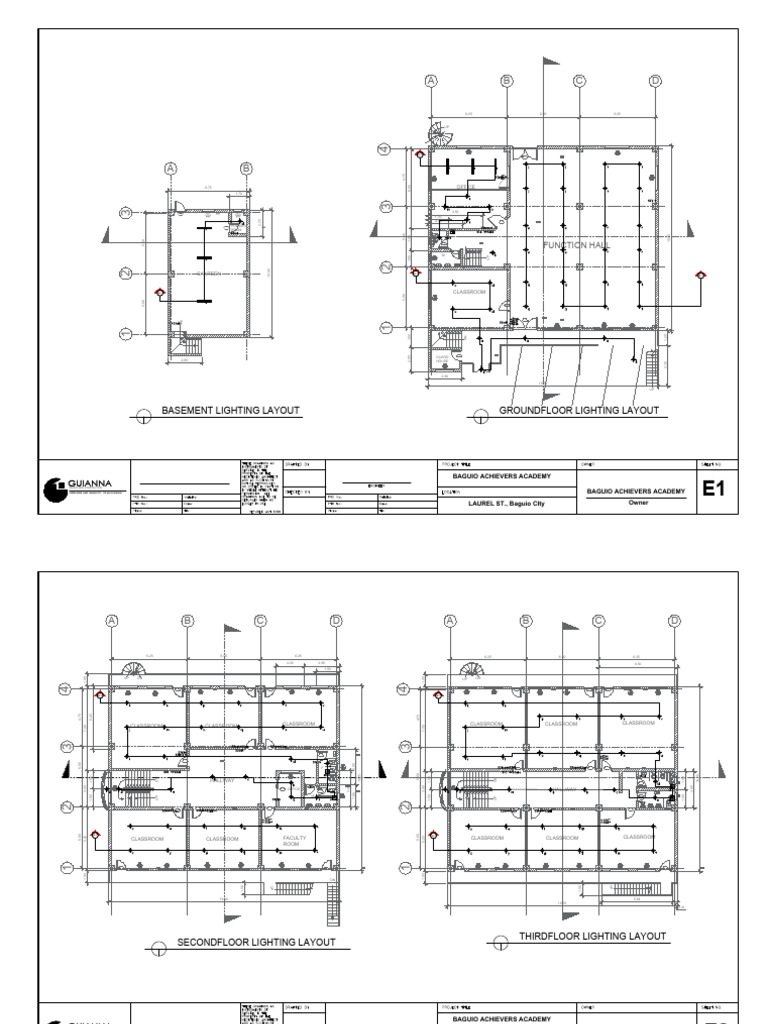 Baguio Achievers Academy Layout Plans | PDF