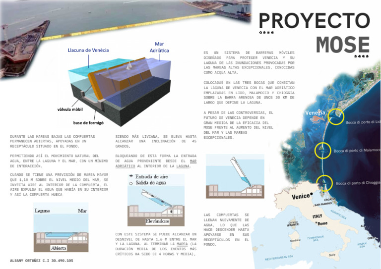 Eficacia del Proyecto MOSE en Venecia | PDF | Hidrología | Geografía Física