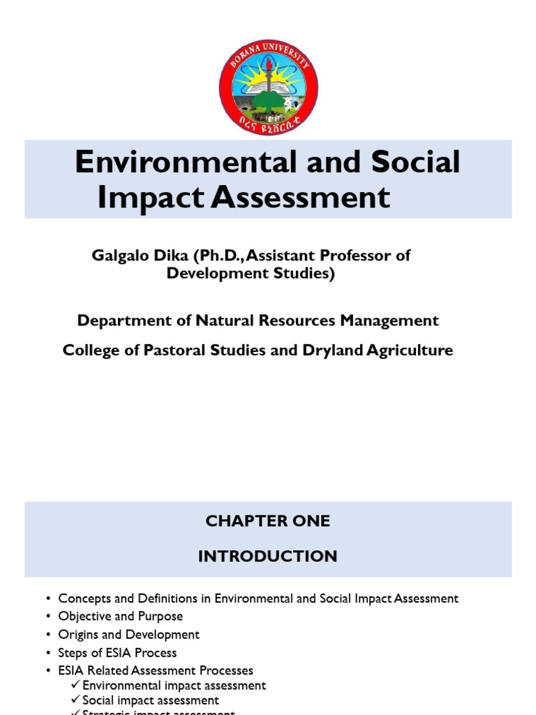 Environmental and Social Impact Assessment Overview | PDF | Life Cycle ...