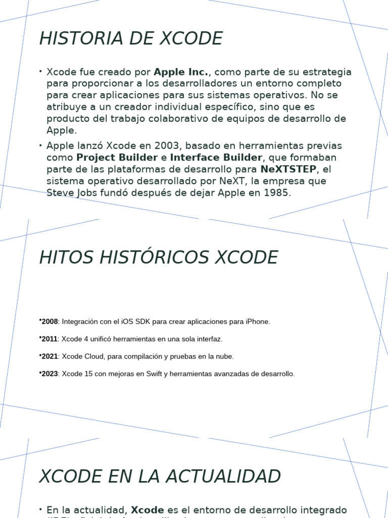Historia de Xcode | PDF