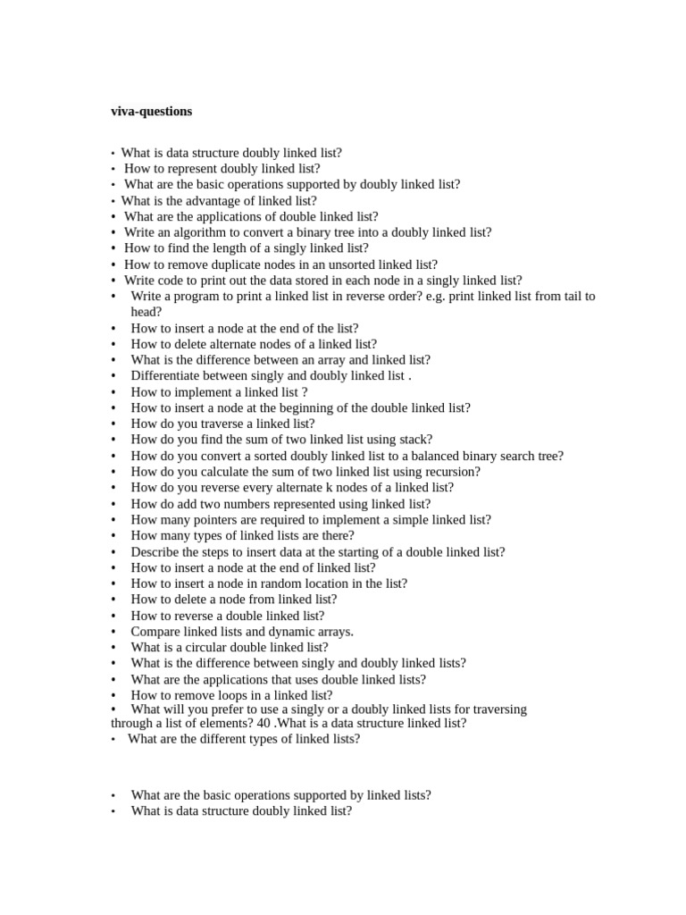 Data Structures - VIVA QUESTIONS | PDF | Theoretical Computer Science ...
