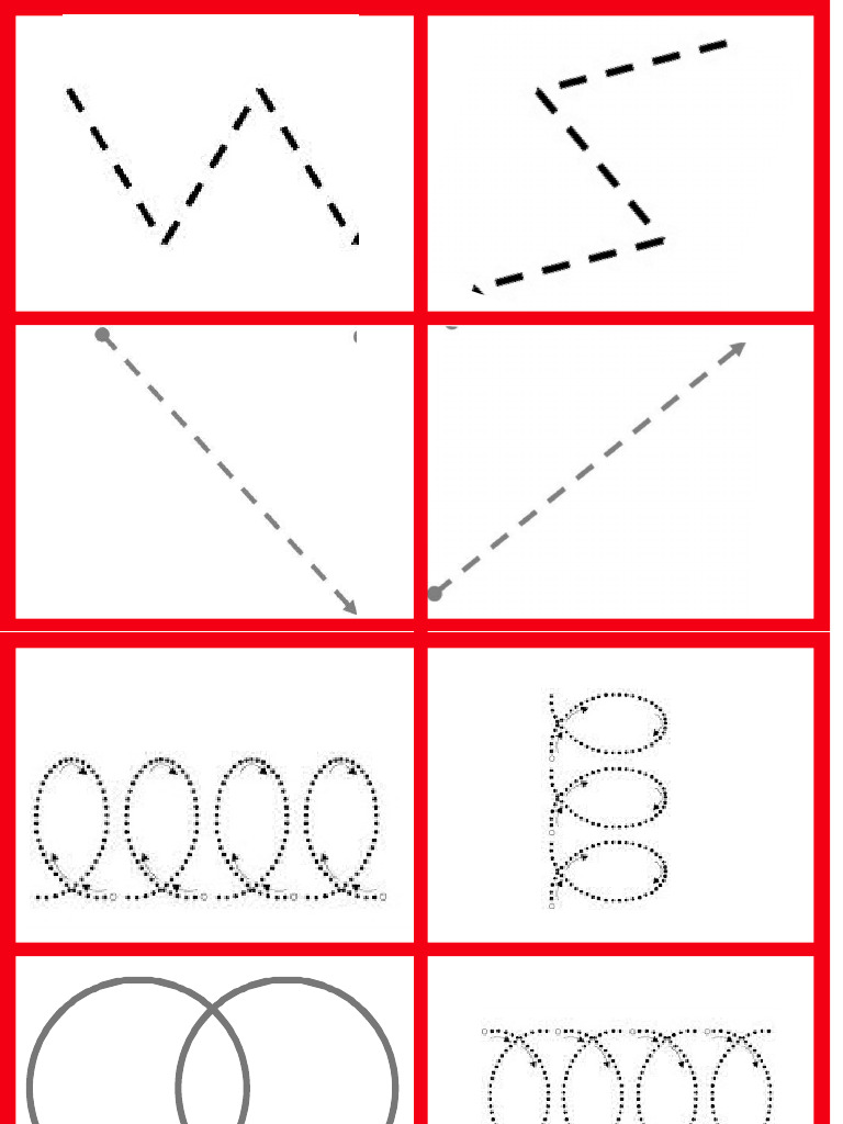 220 Tarjetas de Grafomotricidad | PDF