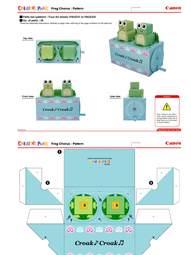 Frog Chorus - Pattern | PDF