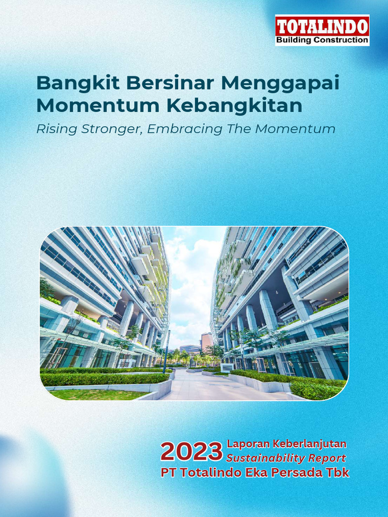 Laporan Keberlanjutan 2023 Totalindo | PDF