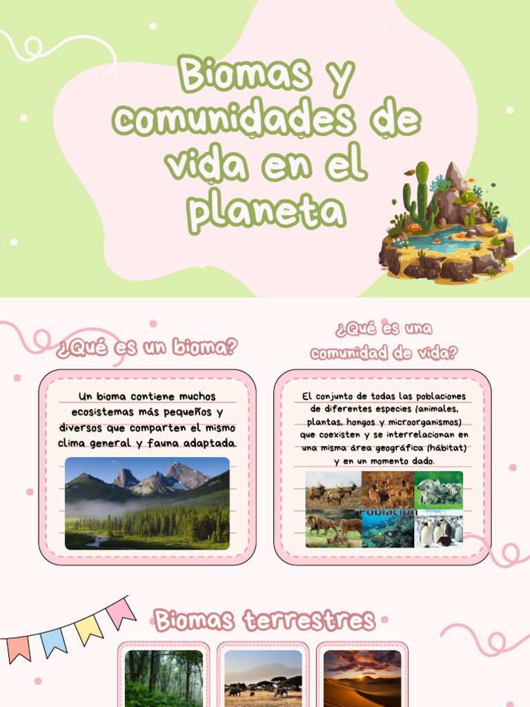 Biomas y Comunidades de Vida en El Planeta - Exposición | PDF ...