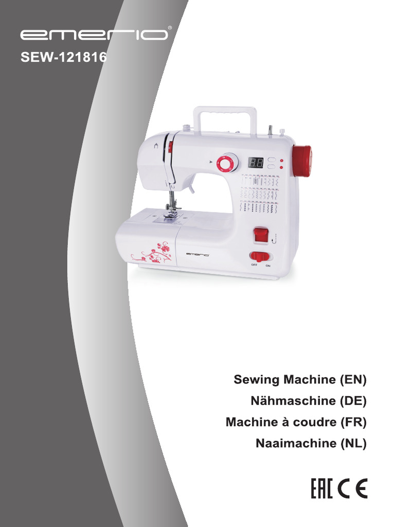 Emerio SEW 121816 Sewing Machine Instruction Manual | PDF | Sewing ...