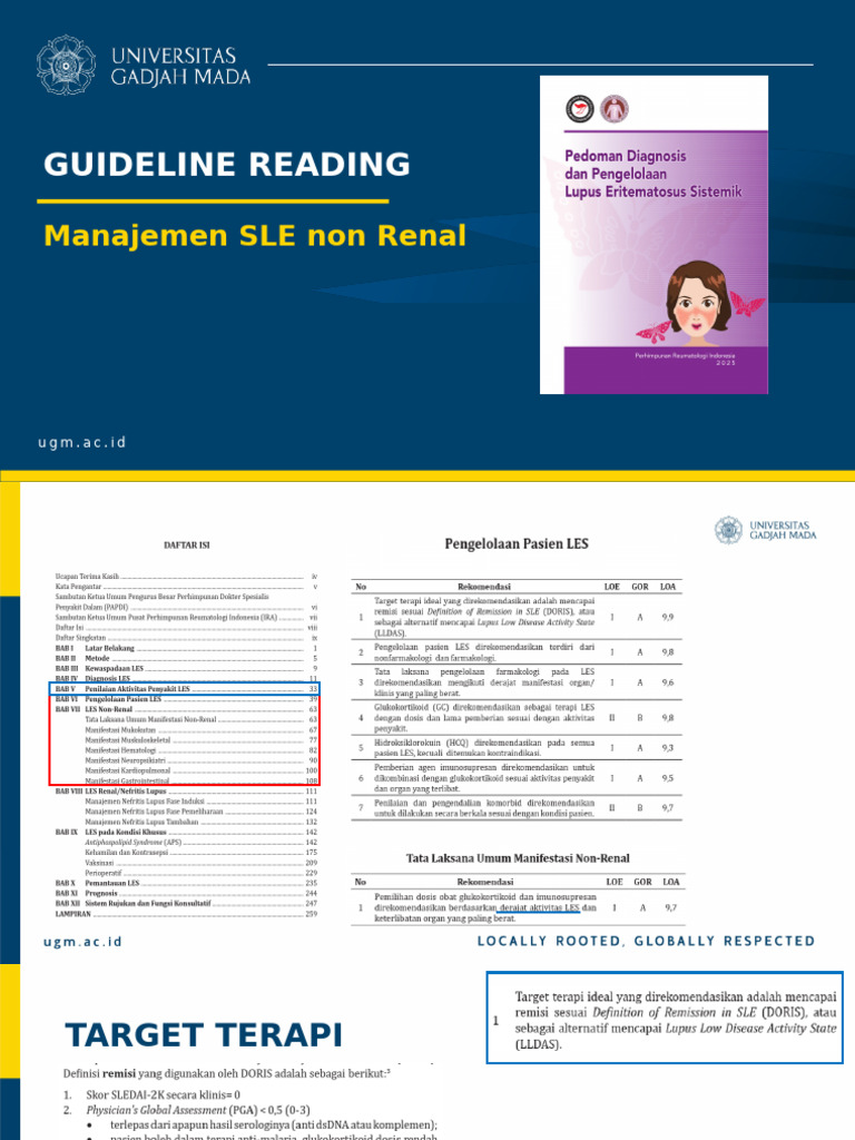 Tatalaksana SLE Non Renal 2025 | PDF