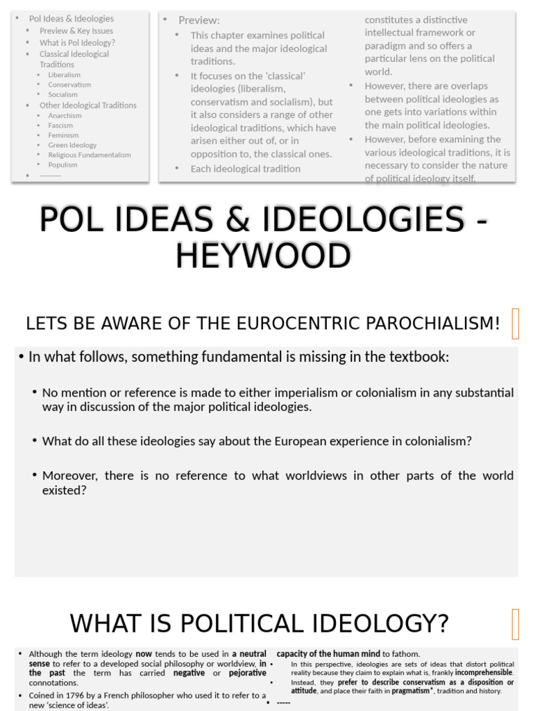 Political Ideologies Explained: Key Concepts | PDF | Socialism | Liberalism