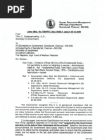 EL Surrender Clarification Govt - Lr.111/Finance (BPE) /2025/dated:28. ...