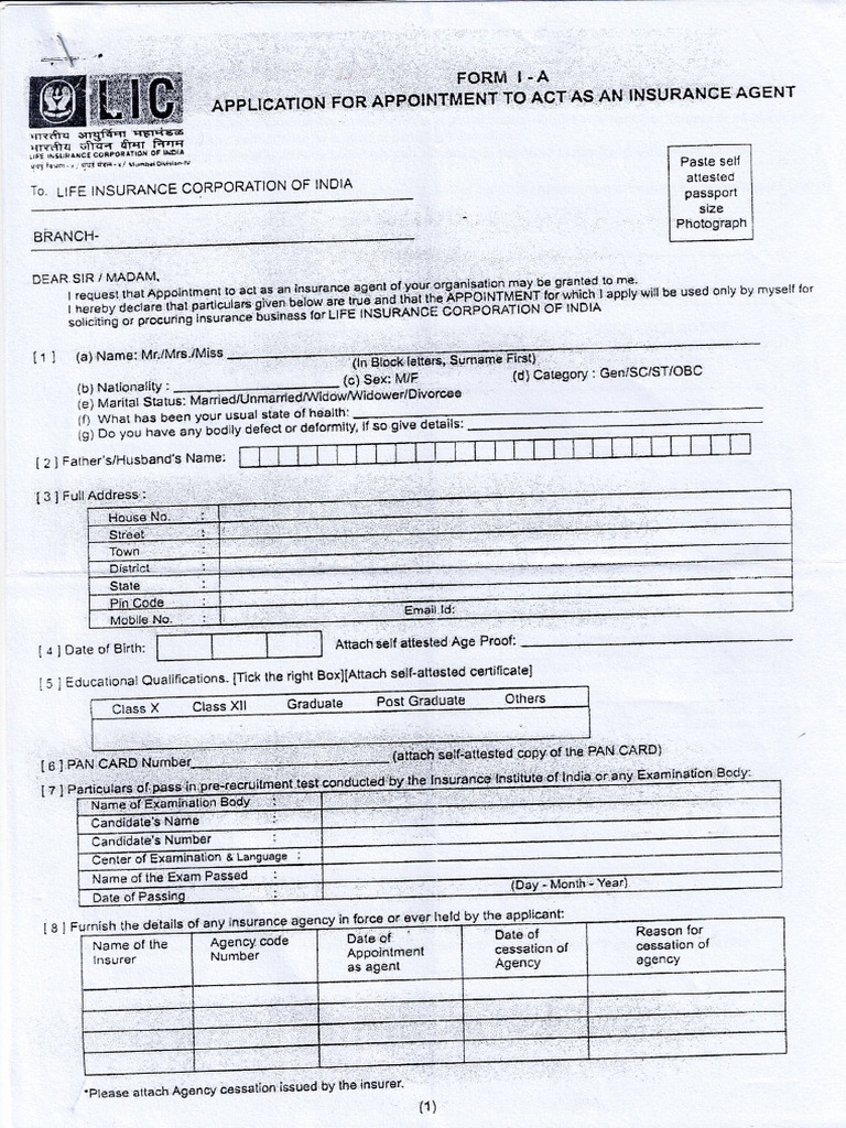Agent Form | PDF