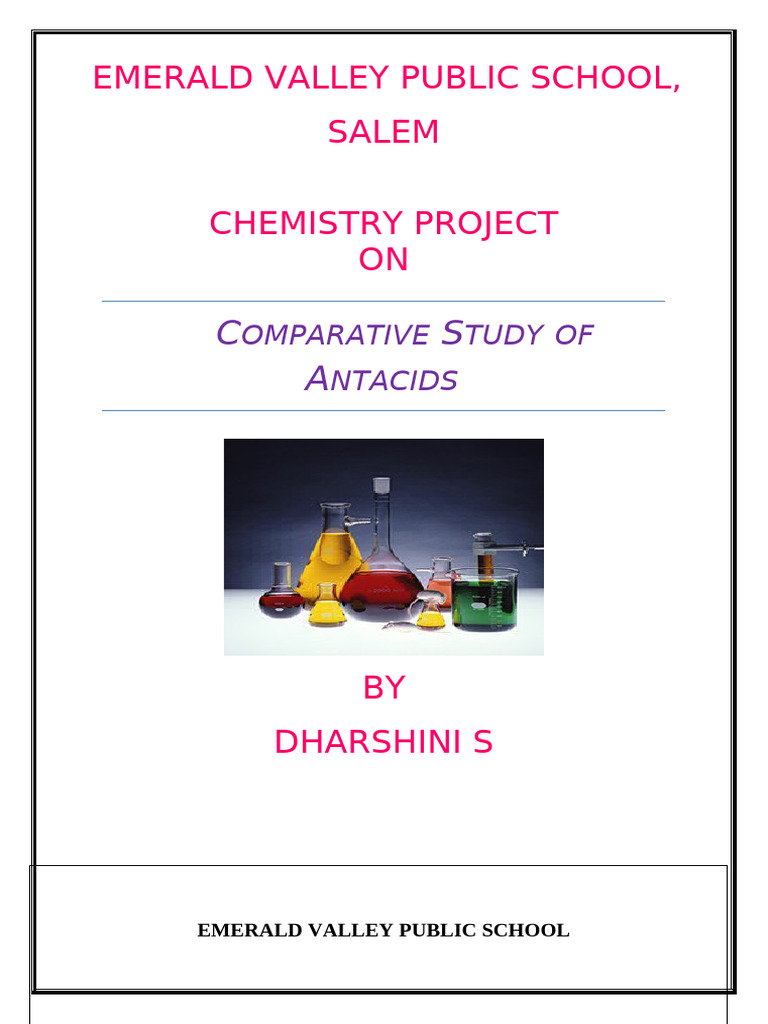 Comparative Study of Antacids | PDF | Titration | Chemistry