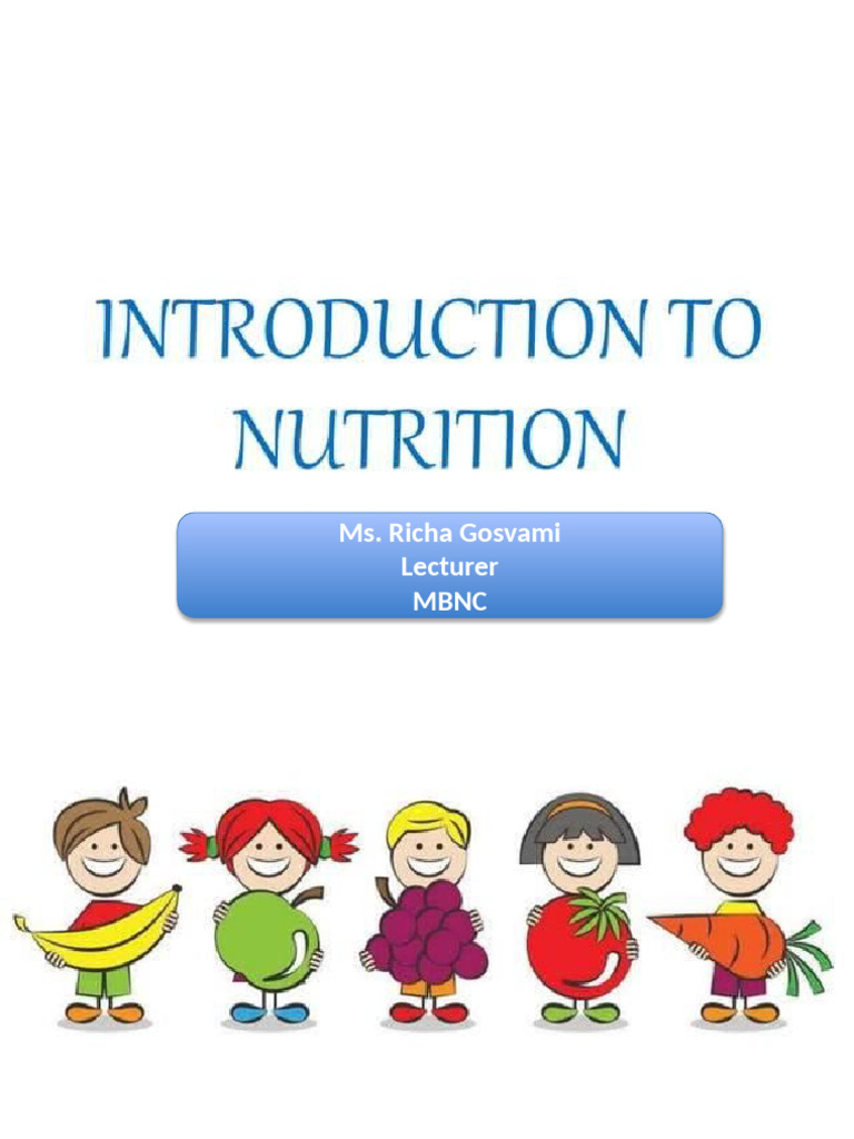 Intro Nutrition | PDF