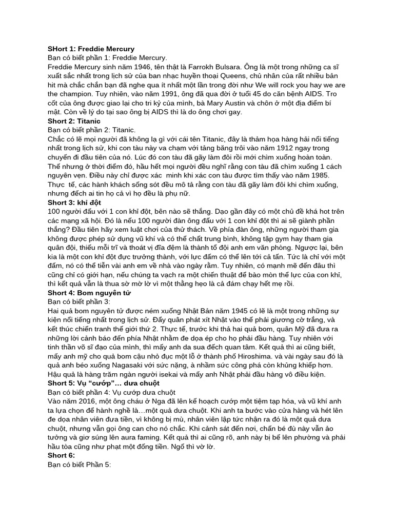 Short Script | PDF