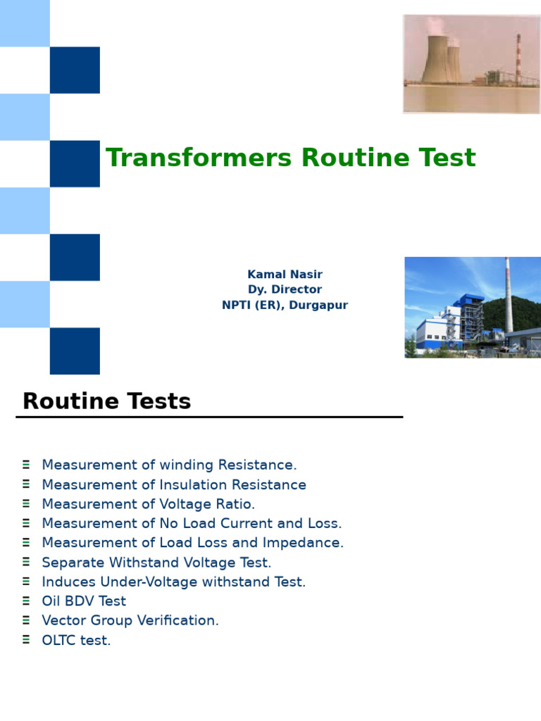 Transformer Testing Procedures Guide | PDF | Transformer | Ethylene