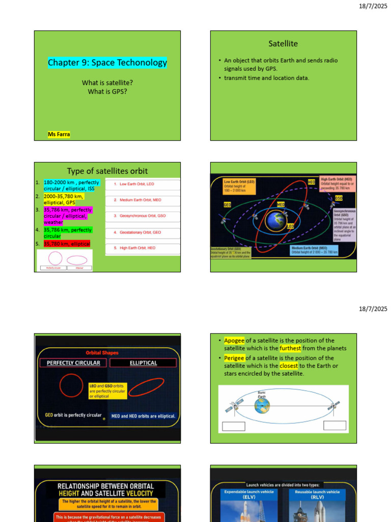 Chapter 9 Space and Technology Notes F5M Science | PDF