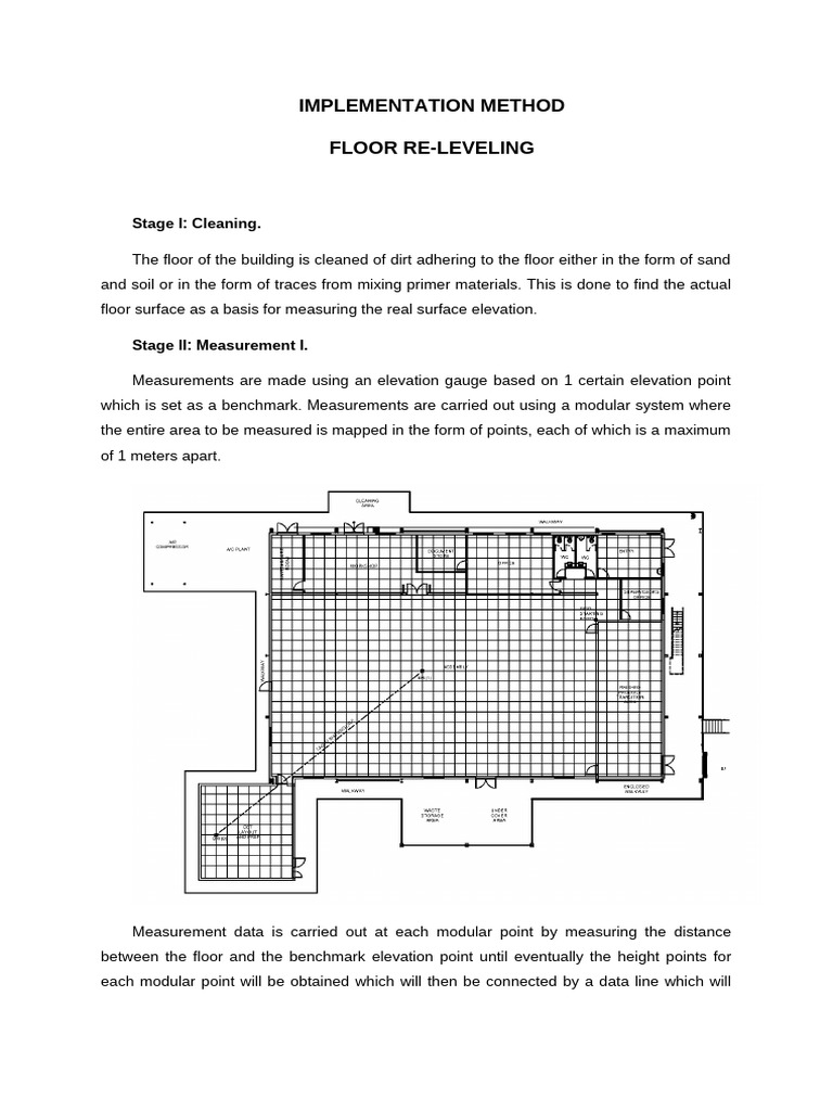 Floor Leveling Application Method Rev-1 | PDF | Concrete | Materials