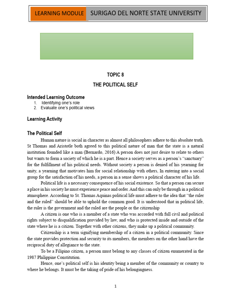 Uself-Module 8 New Ay2022 2023 PDF | PDF | Social Psychology