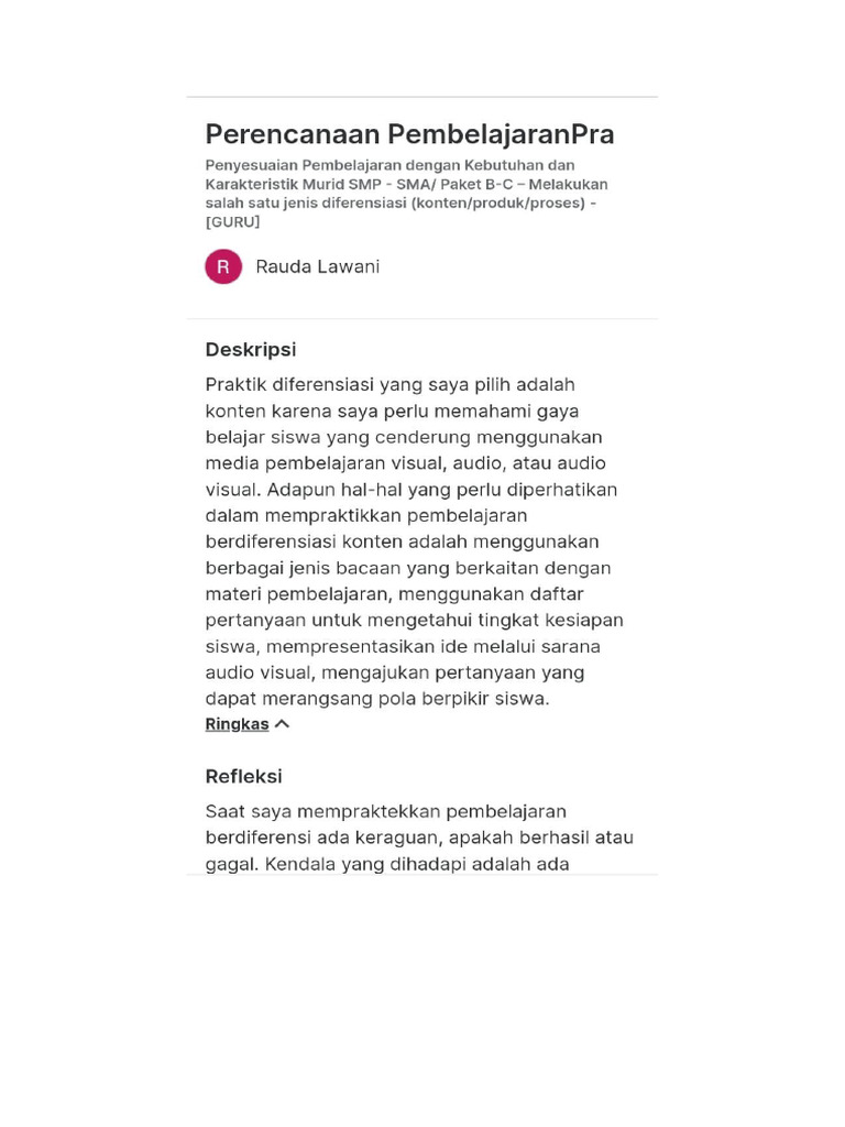 Aksi Nyata Rauda | PDF