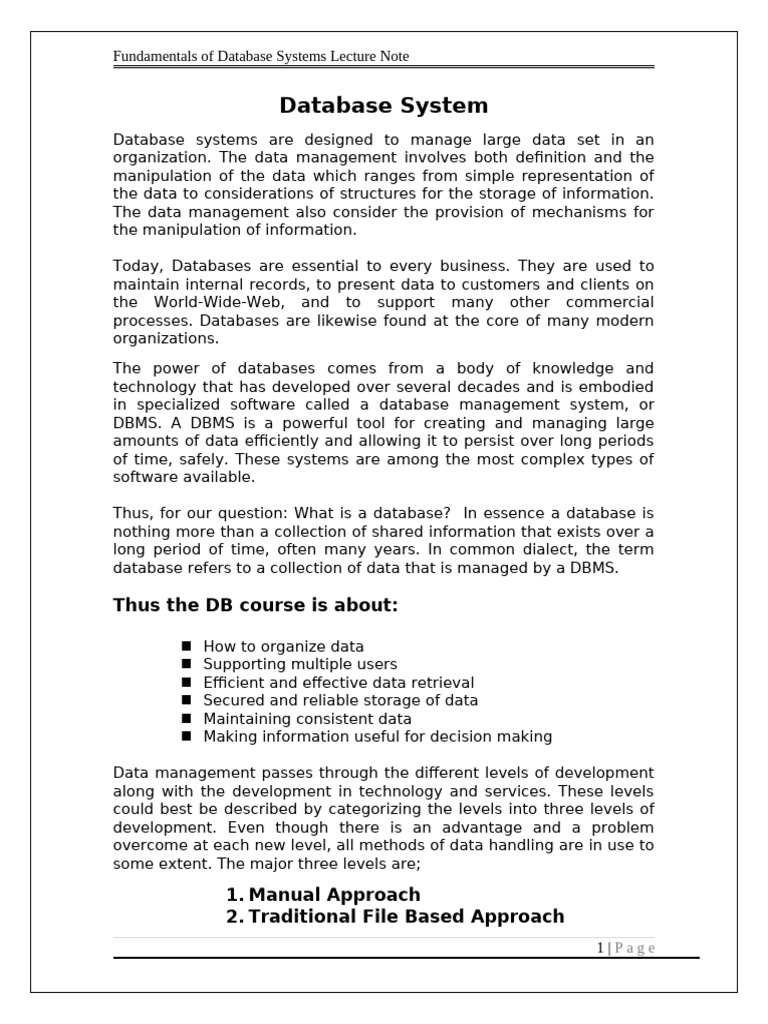 Database Systems Fundamentals Explained | PDF | Databases | Relational ...