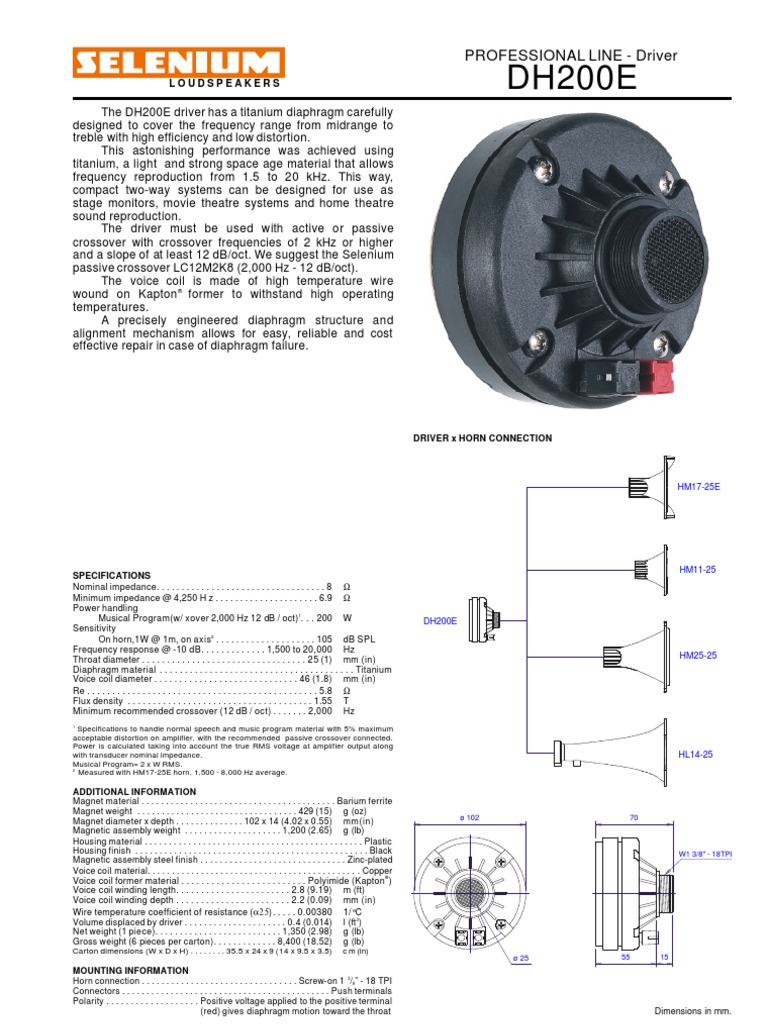 DH200E | PDF | Electronic Engineering | Electronics