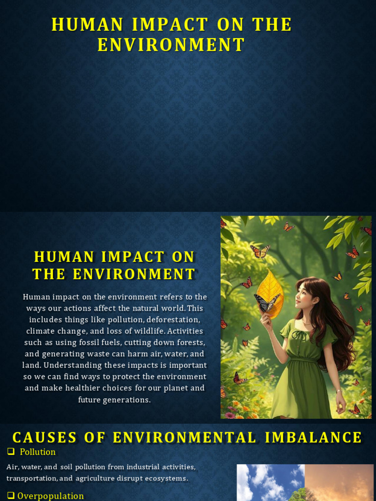 Human Impact on Environment Explained | PDF | Pollution | Human Impact ...