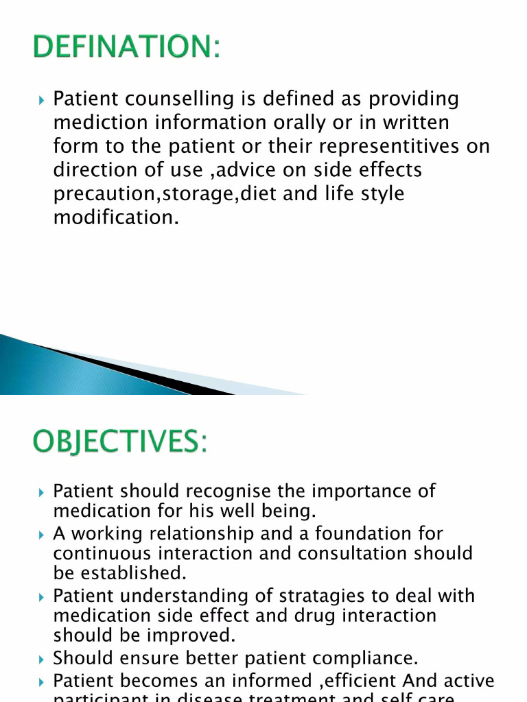 Patient Counselling | PDF