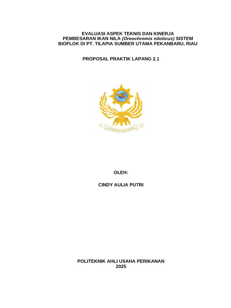Proposal PL 2.1 Cindy Aulia Putri Riau | PDF