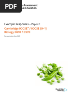 Cambridge IGCSE Biology Codes 0610 | PDF | Science | Educational Assessment