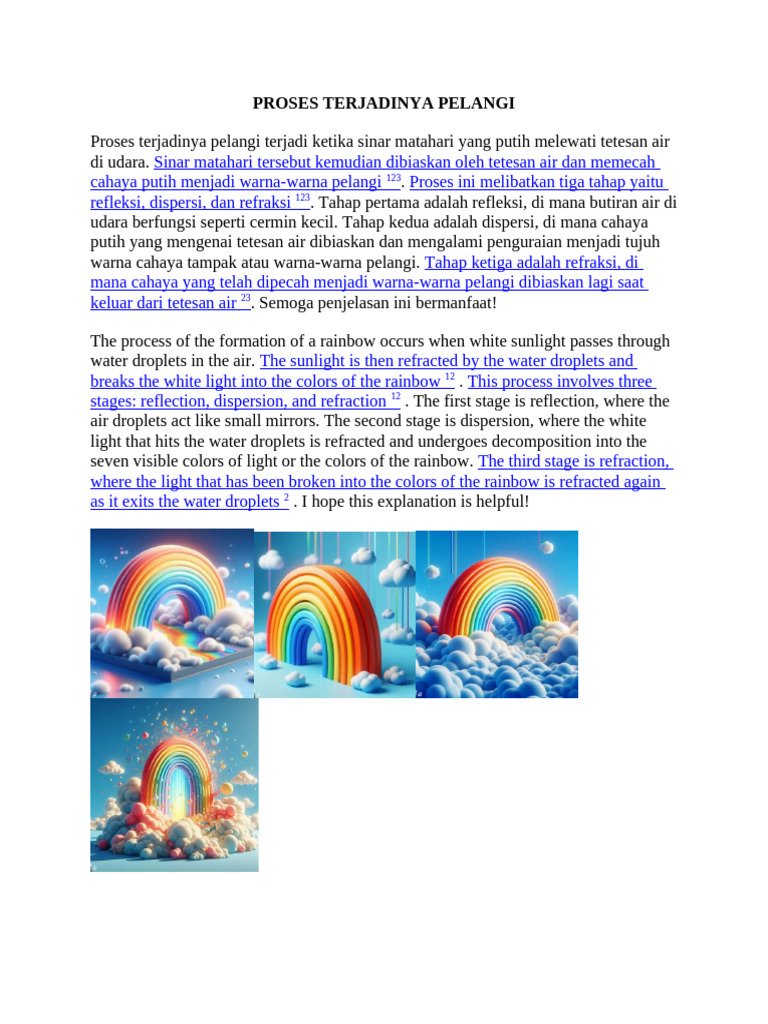 Proses Terjadinya Pelangi | PDF