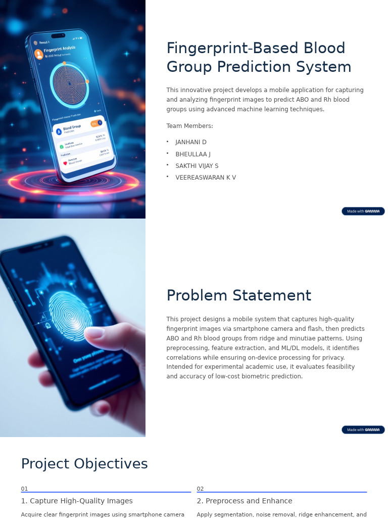 Fingerprint Based Blood Group Prediction System | PDF | Fingerprint ...