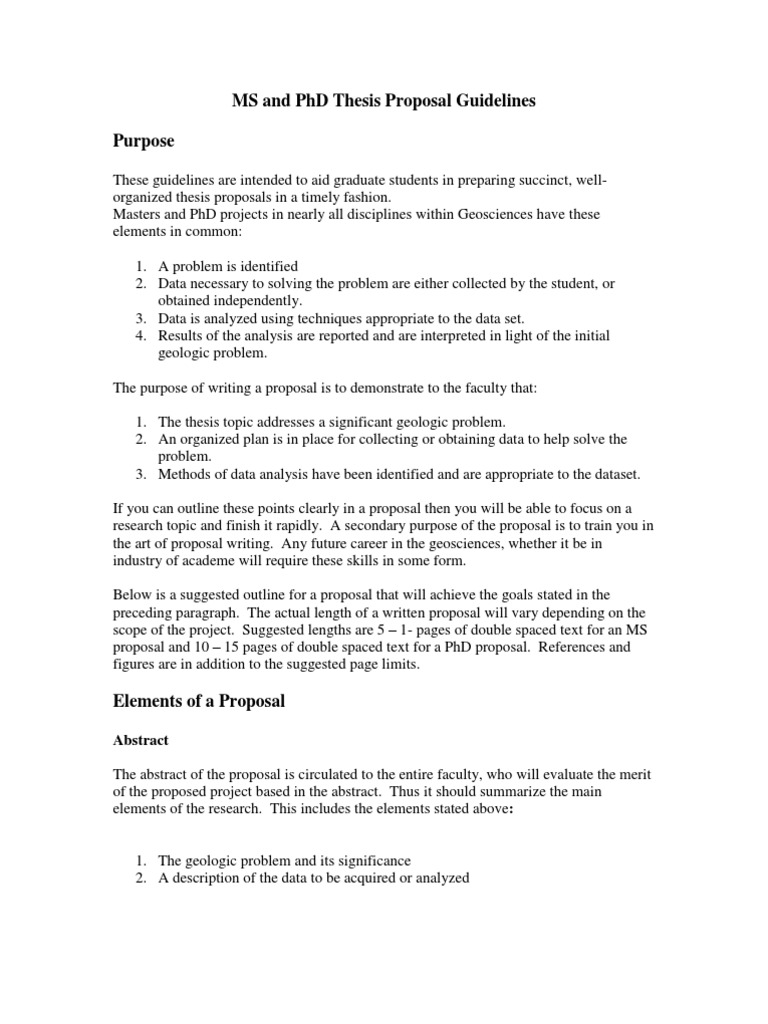 PhD Thesis Proposal Guidelines | PDF | Thesis | Doctor Of Philosophy
