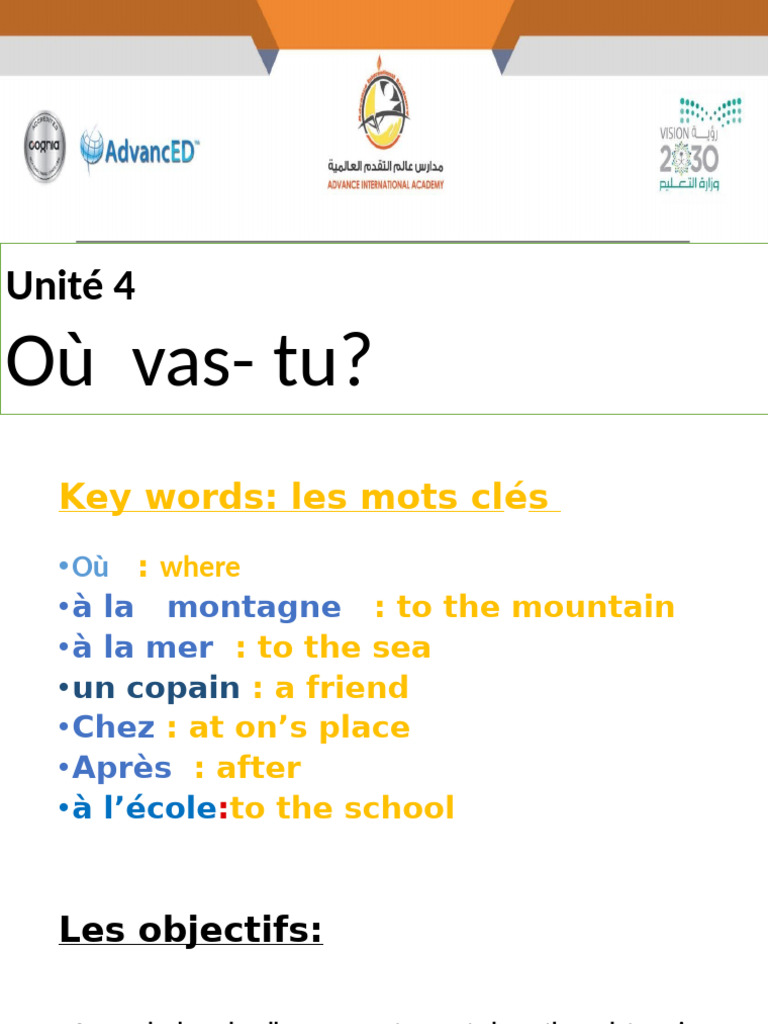 Apprendre le verbe "aller" en français | PDF