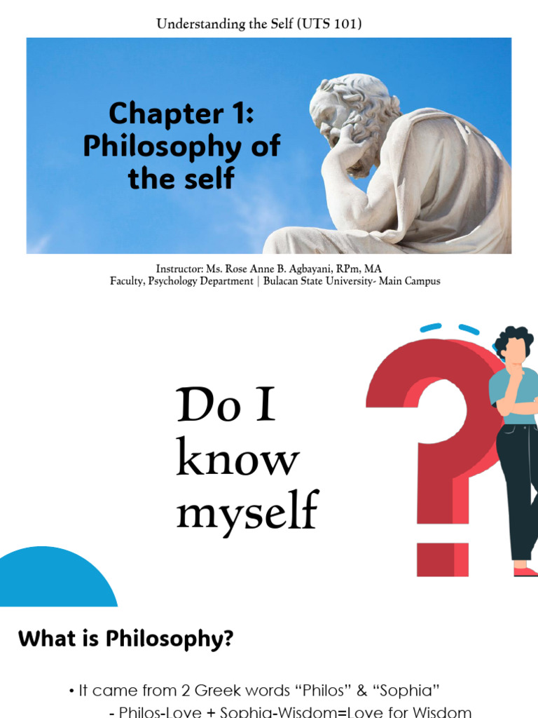 Philosophy of the Self: Key Thinkers | PDF | Mind | Psychological Concepts