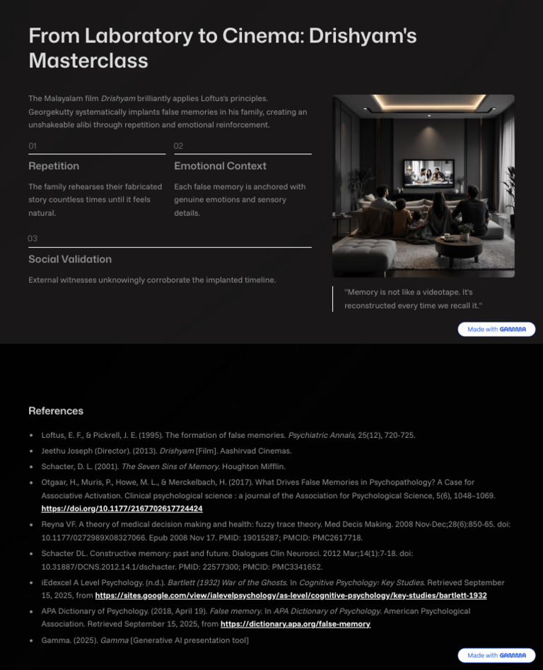 From Laboratory to Cinema Drishyams Masterclass (1) | PDF