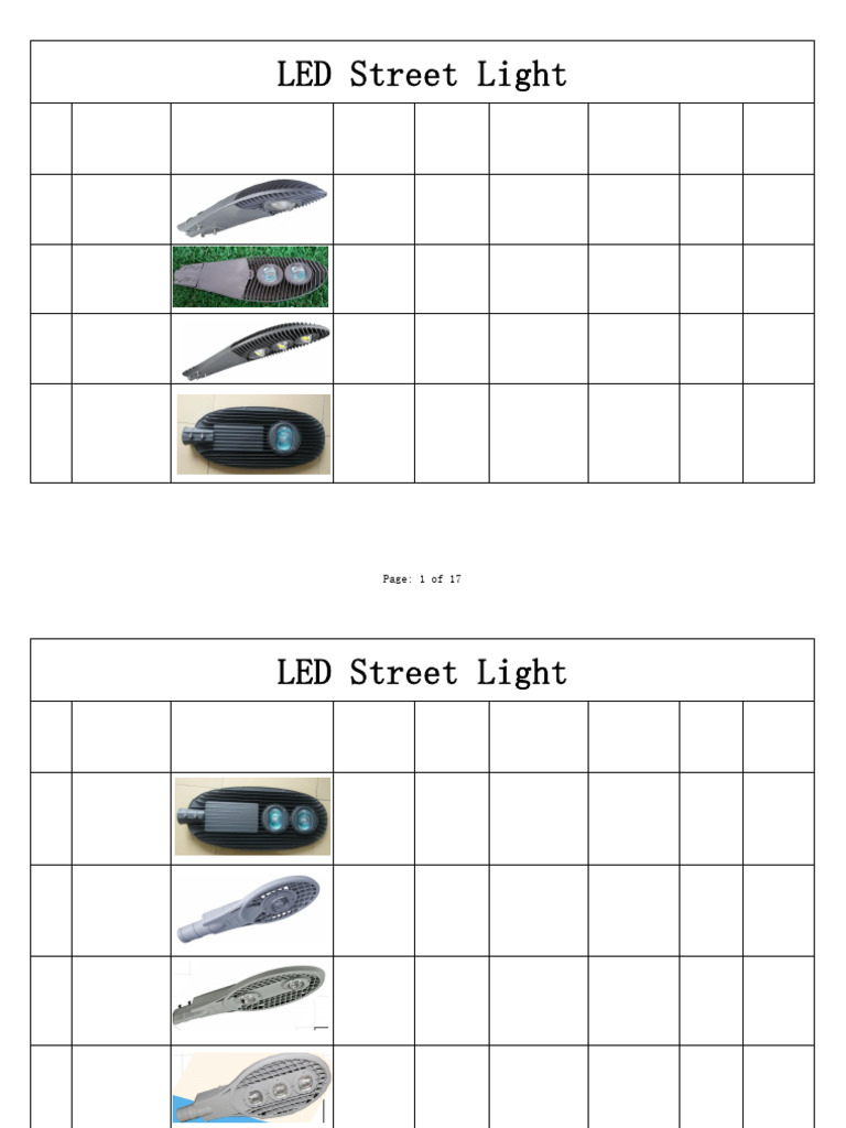 LED Street Light-FOB - MR Liu | PDF