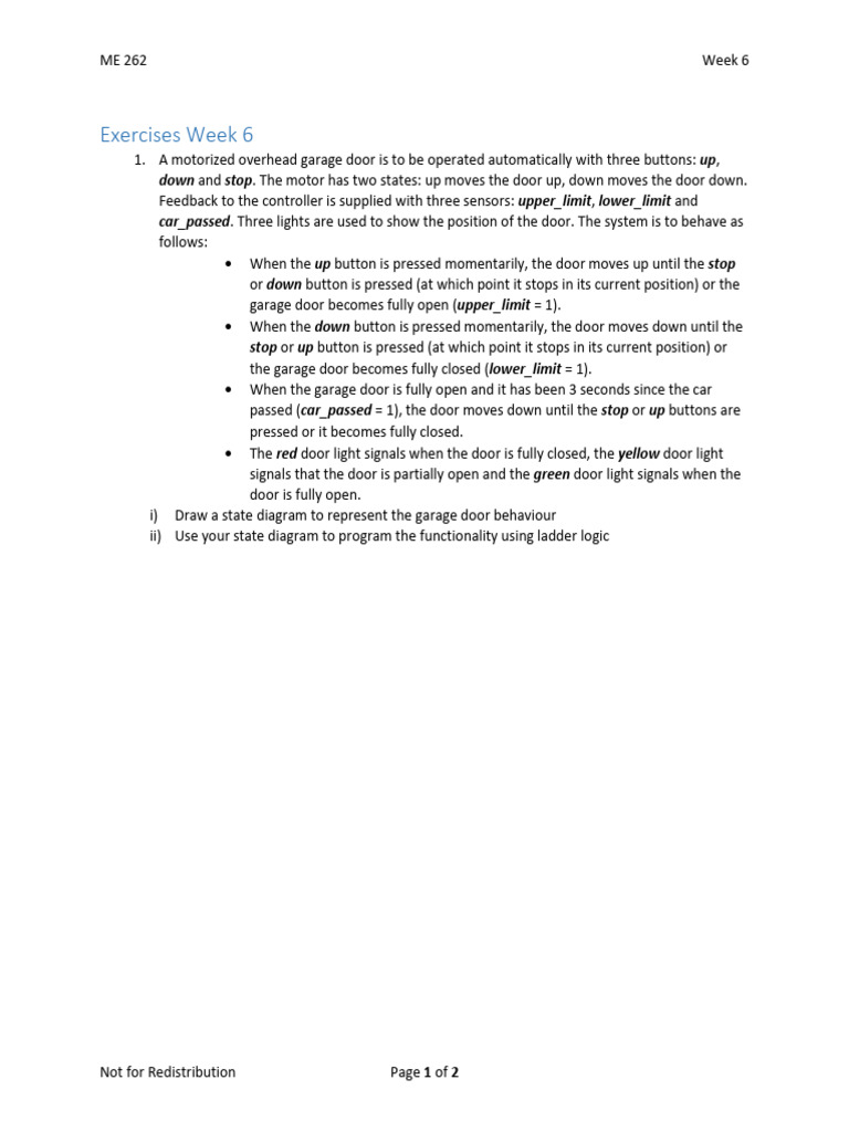 Exercises Week 6 | PDF | Electrical Engineering | Computer Engineering