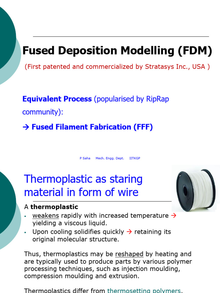 07 Fused Deposition Modelling | PDF | Thermoplastic | Plastic