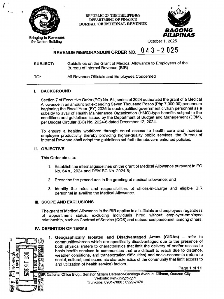 RMO No. 43-2025 | PDF