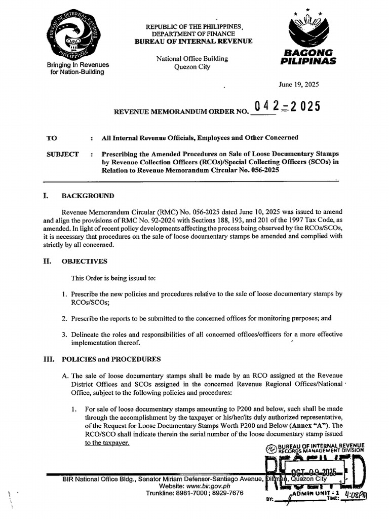 Rmo No. 42-2025 | PDF