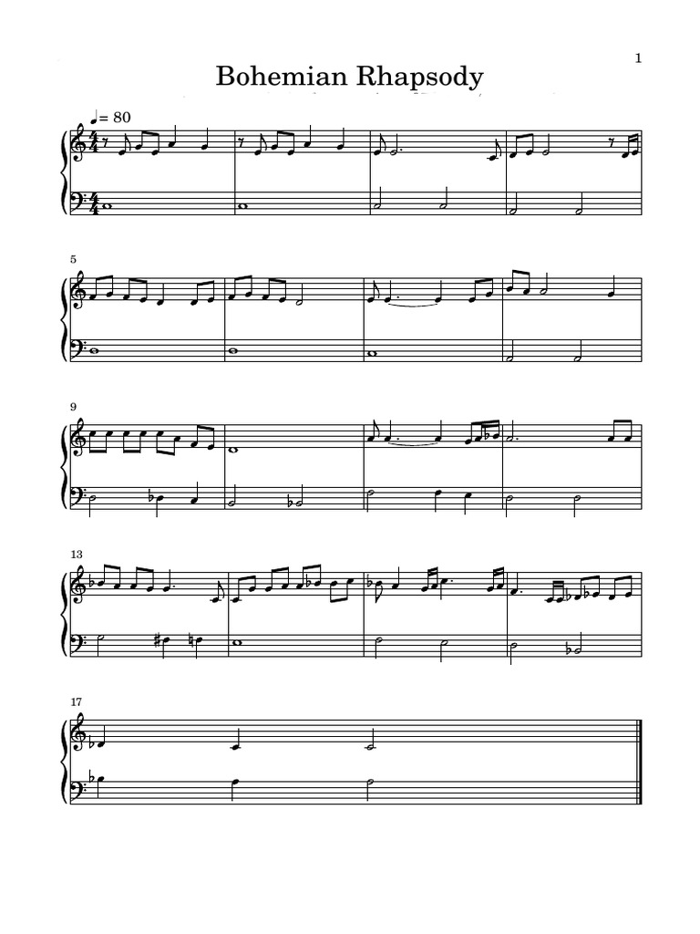 Bohemian Rhapsody | PDF