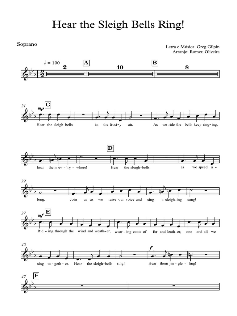 Hear The Sleigh Bells Ring! - Soprano | PDF