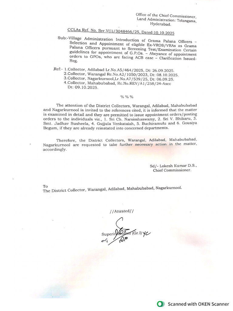 Issuance of Orders To ACB Cases Pending Indv | PDF