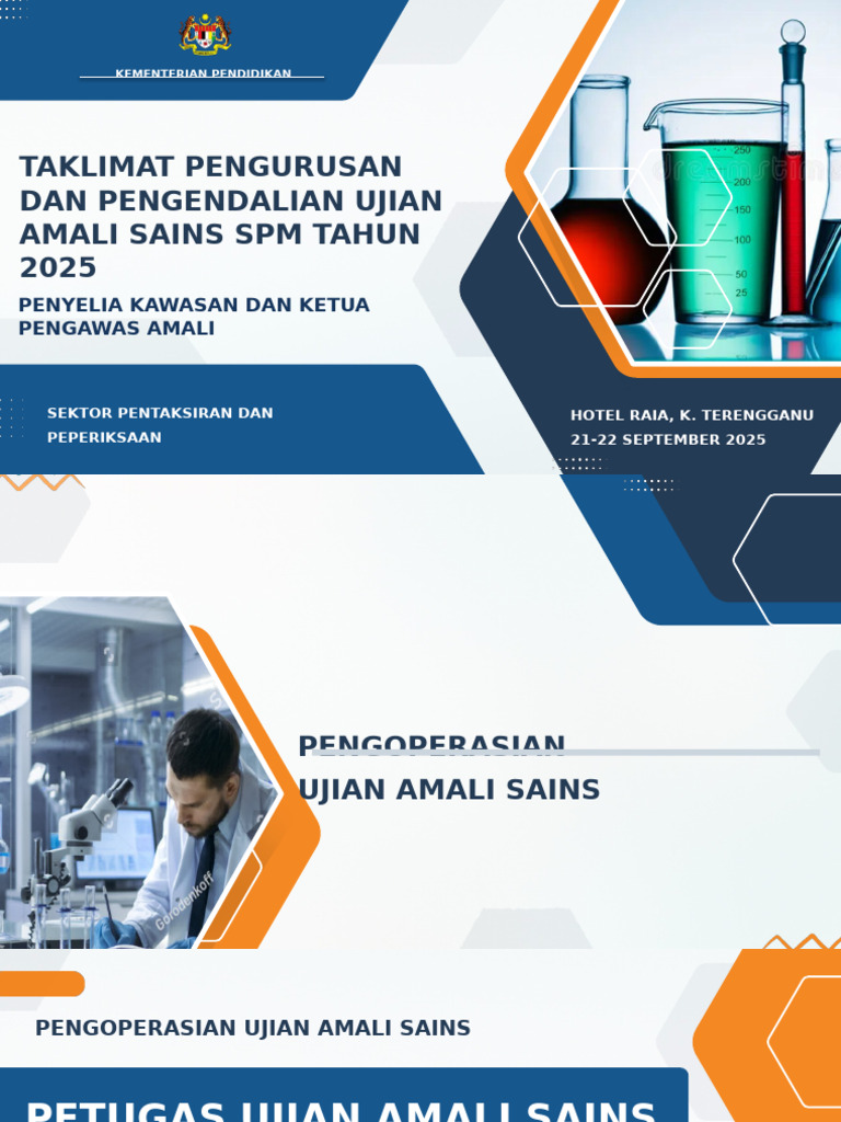 Taklimat Ujian Amali Sains SPM 2025 | PDF