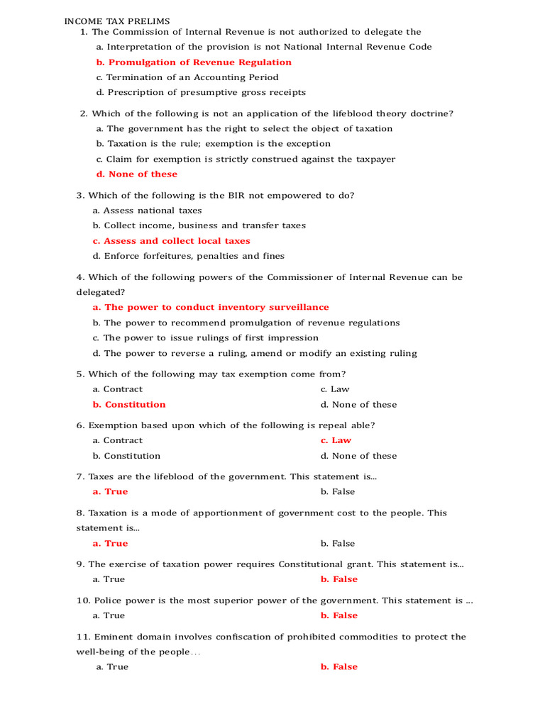 B. Promulgation of Revenue Regulation | PDF | Taxes | Indirect Tax