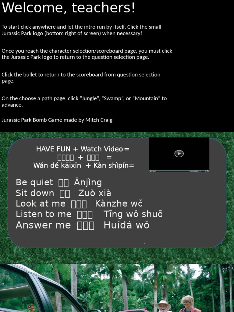 Jurassic Park Classroom Game Guide | PDF | Paleoart