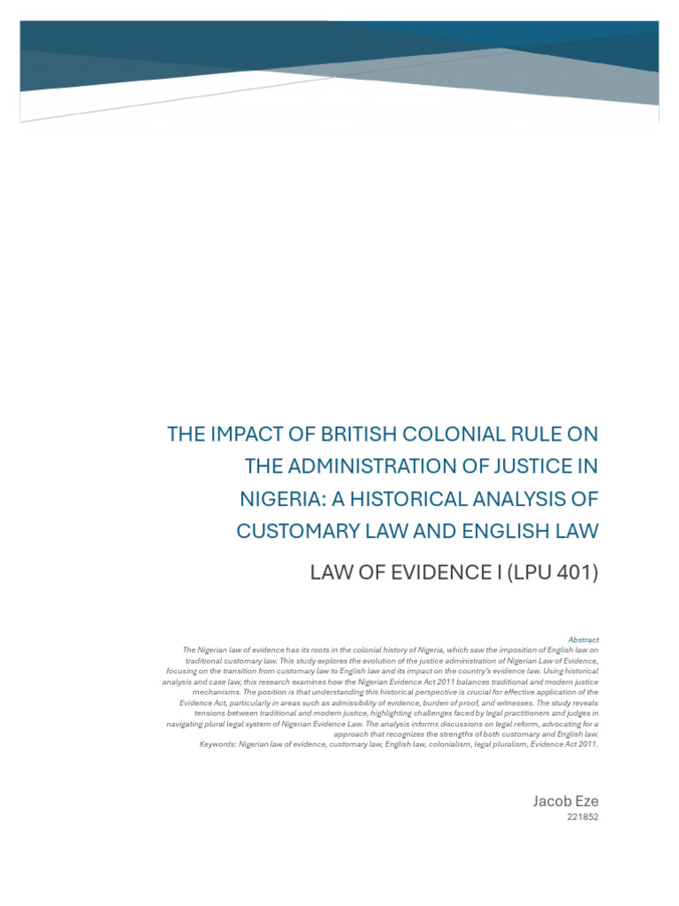 (Israel) The Impact of British Colonial Rule On The Administration of ...